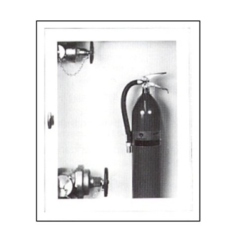 Cabinet for Dual Fire Dept Valve and Extinguisher - Larsen's Manufacturing